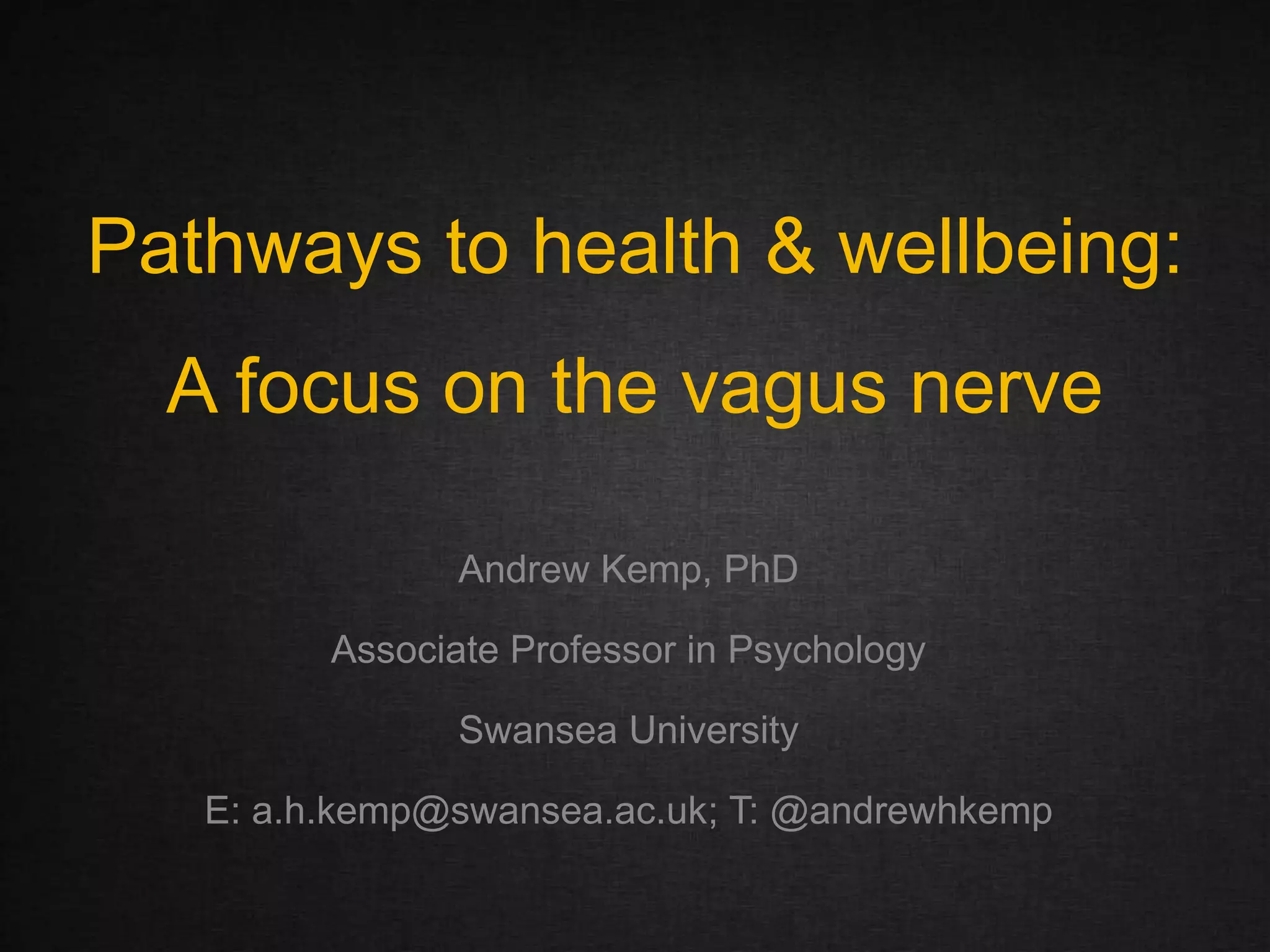 Pathways to wellbeing | PPT
