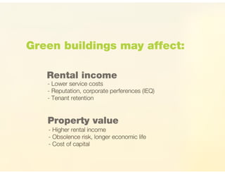 A Primer On: Finance, Sustainability, and Buildings | PDF