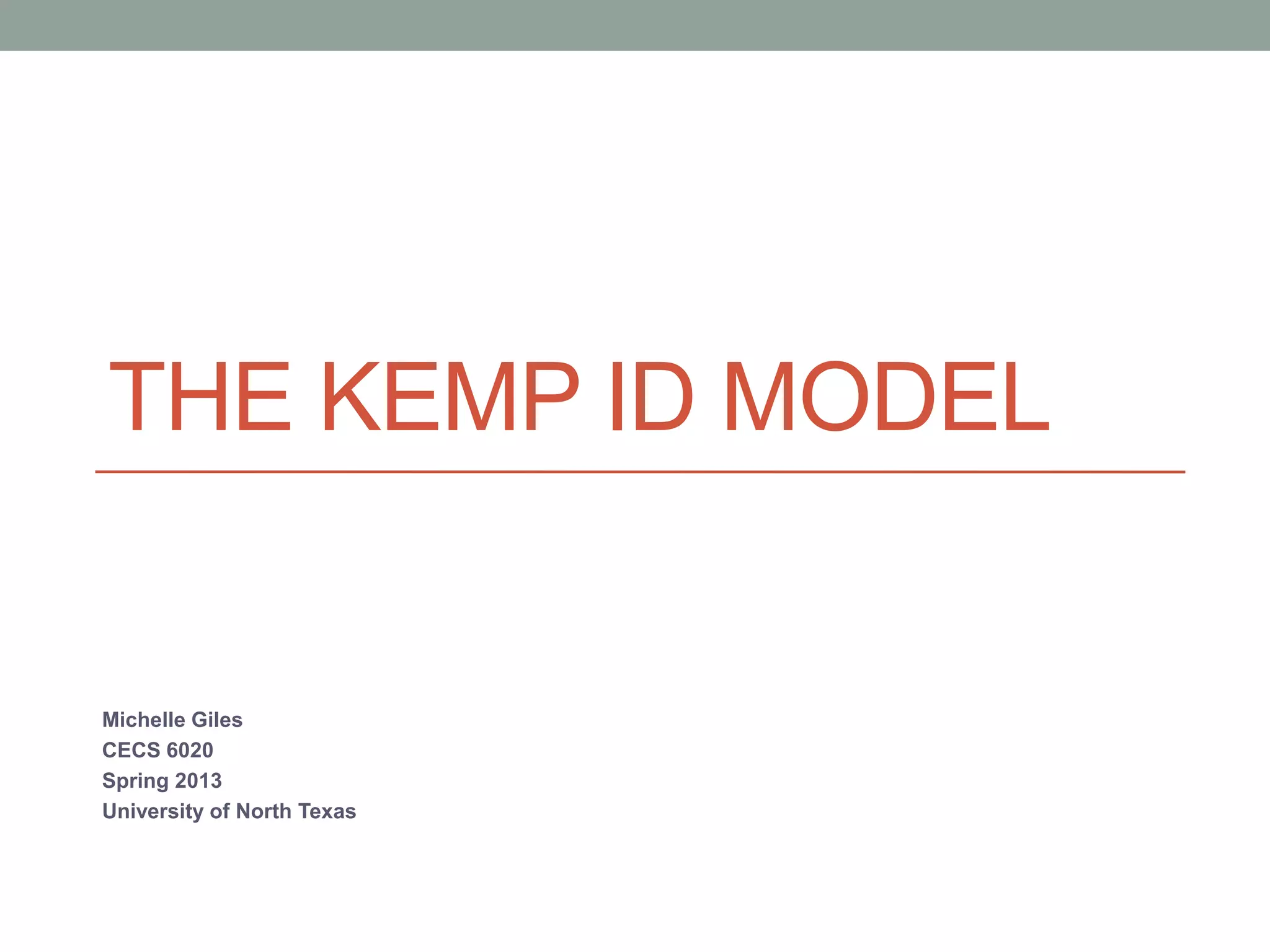 Kemp id model_pres_m_giles | PPTX