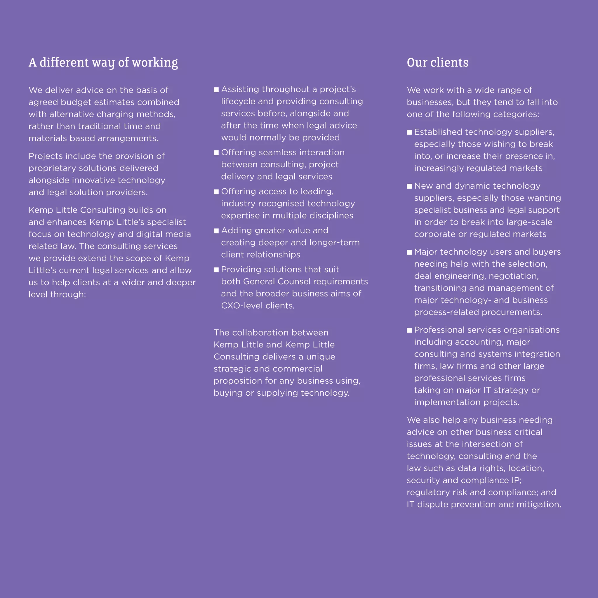 Kemp Little Consulting | PDF