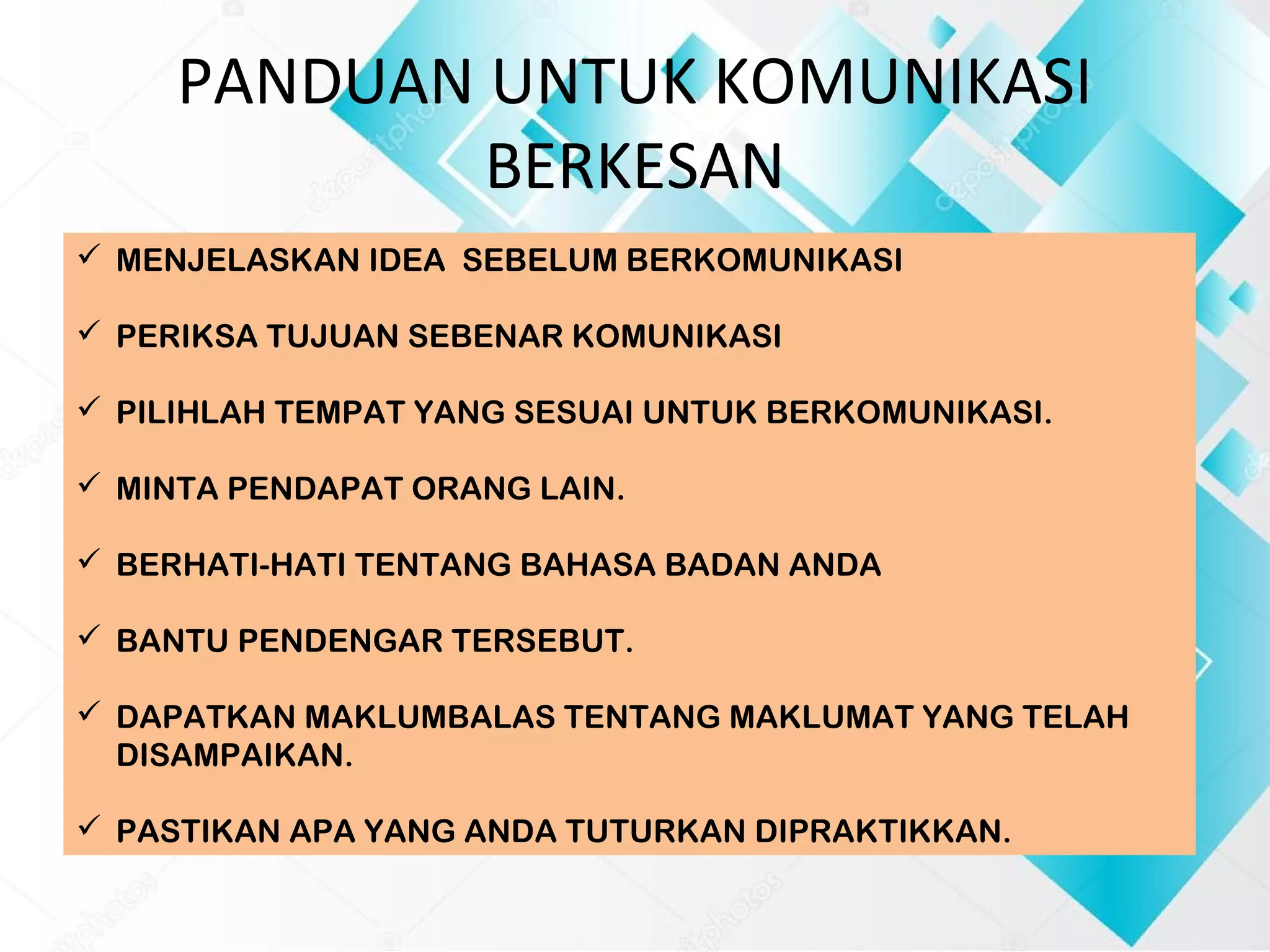 Komunikasi berkesan | PPT
