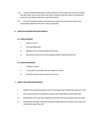 Kem sukan sekolah 1 m1s | PDF