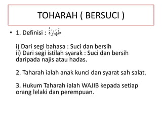 KEM DAKWAH 002 KEM TOHARAH ( SYARIAT BERSUCI ) - BAHAN EDARAN | PDF