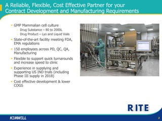 Kemwell biologics presentation bp April 2018 | PPTX