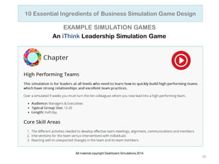 Designing Business Simulation Games using STELLA®, iThink® and isee NetSim™ by Ken thompson | PDF