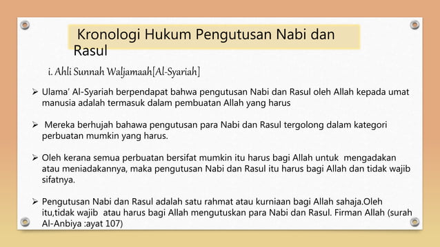 Kenabian dan kerasulan | PPTX