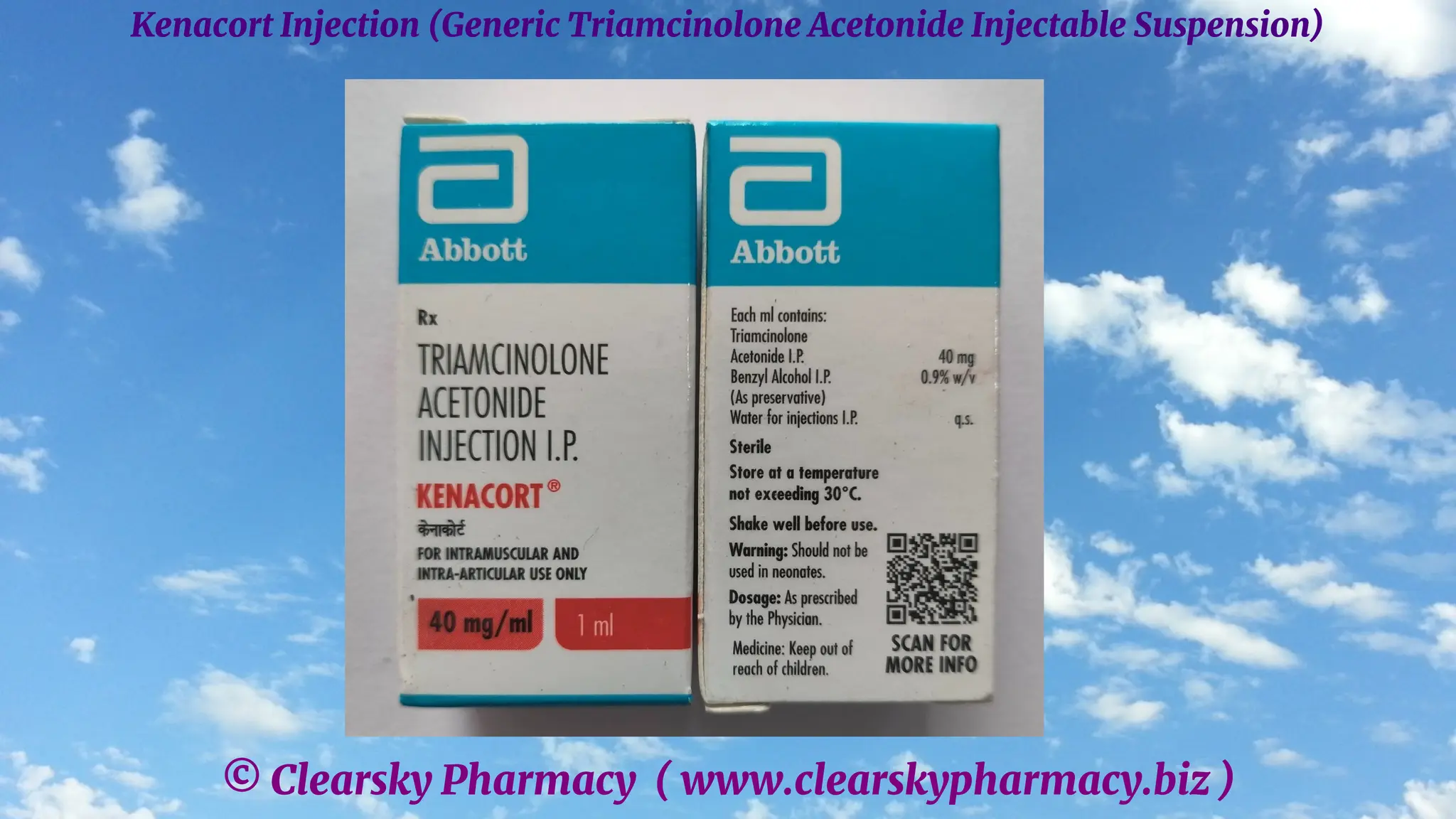 Kenacort Injection by Abbott(Generic Triamcinolone Acetonide Injectable ...
