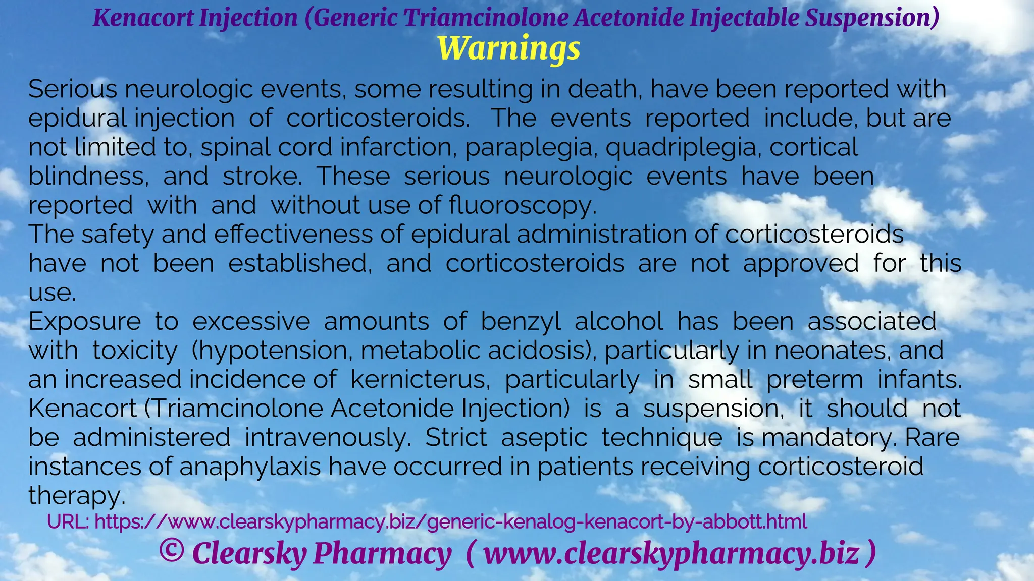 Kenacort Injection by Abbott(Generic Triamcinolone Acetonide Injectable ...