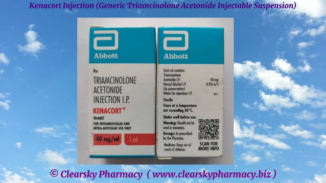 Kenacort Injection by Abbott(Generic Triamcinolone Acetonide Injectable ...