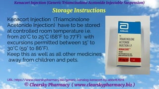 Kenacort Injection by Abbott(Generic Triamcinolone Acetonide Injectable ...