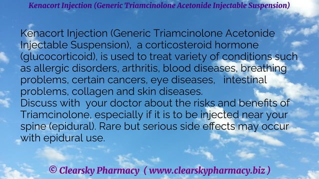 Kenacort Injection by Abbott(Generic Triamcinolone Acetonide Injectable ...