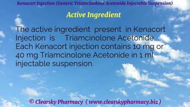 Kenacort Injection by Abbott(Generic Triamcinolone Acetonide Injectable ...