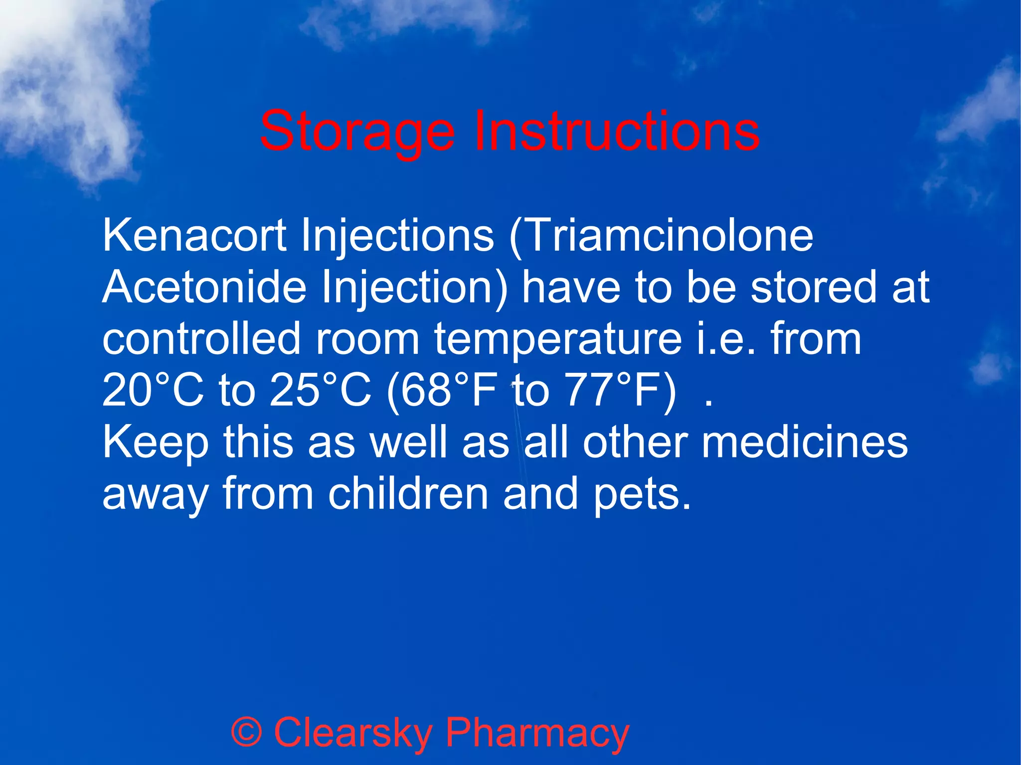 Kenacort (Triamcinolone Acetonide Injection) | ODP