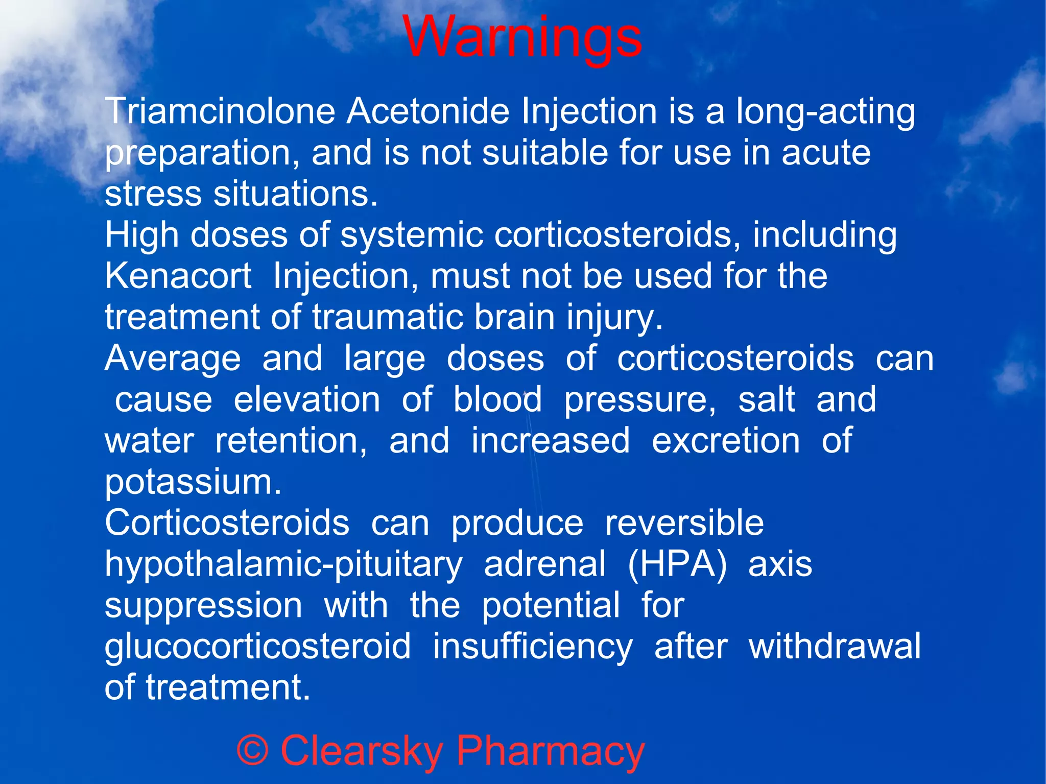 Kenacort (Triamcinolone Acetonide Injection) | ODP