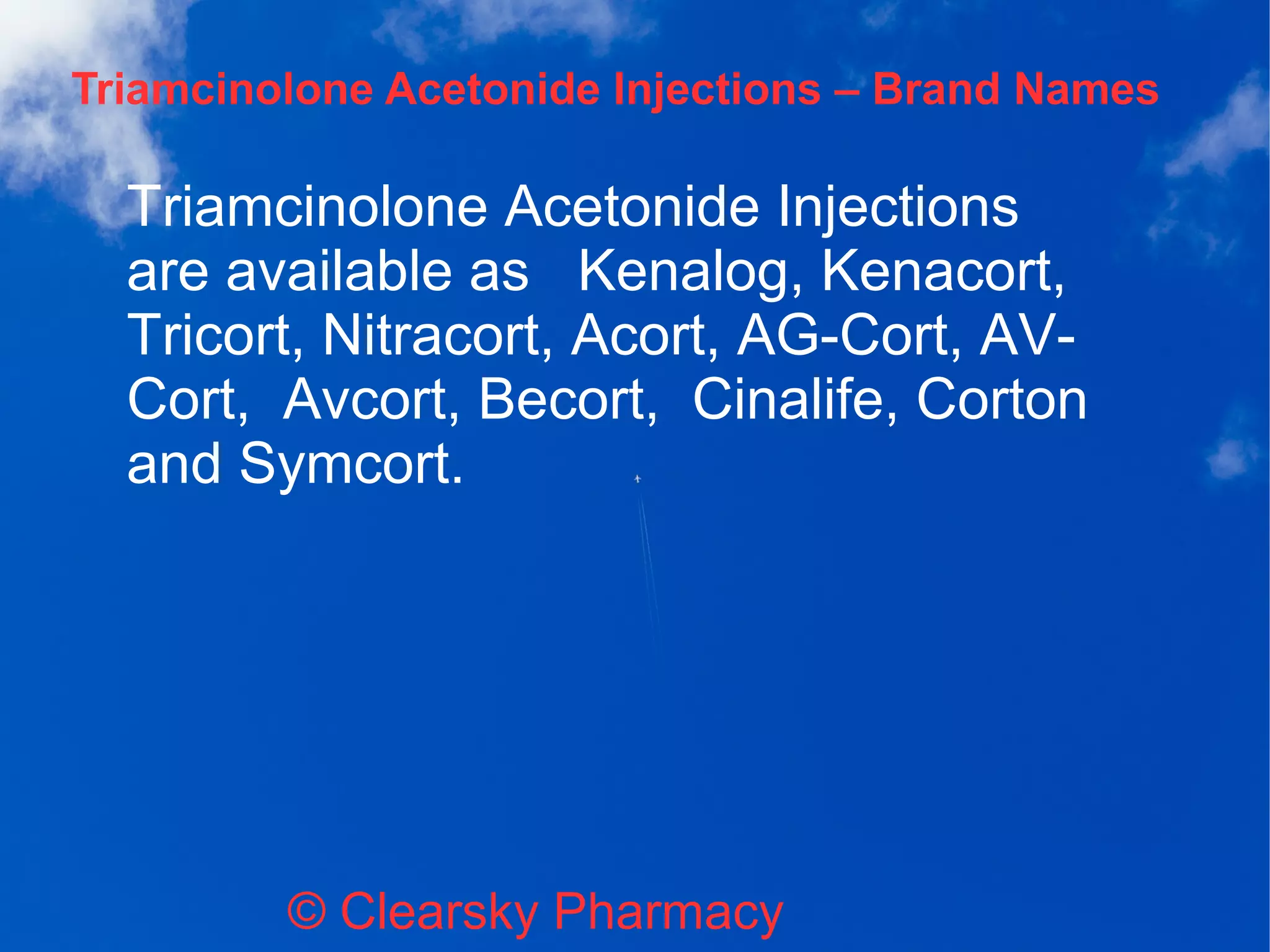 Kenacort (Triamcinolone Acetonide Injection) | ODP