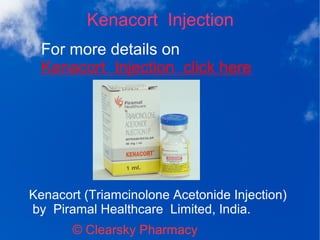 Kenacort (Triamcinolone Acetonide Injection) | ODP