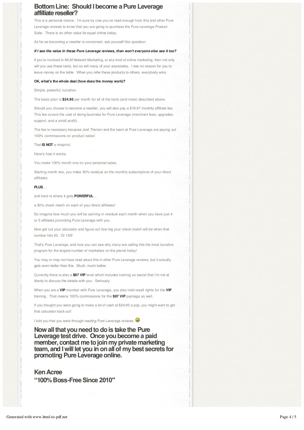 Pure Leverage Reviews