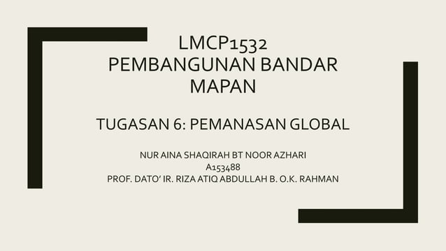 Kenaikan aras laut | PPTX