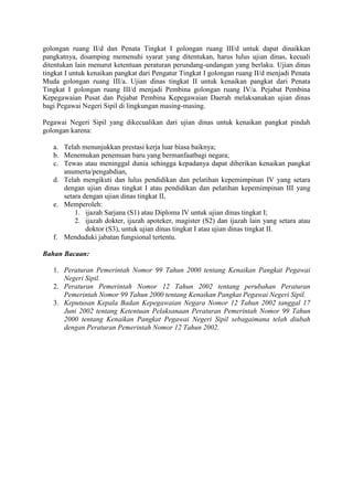 Kenaikan pangkat pns | DOCX