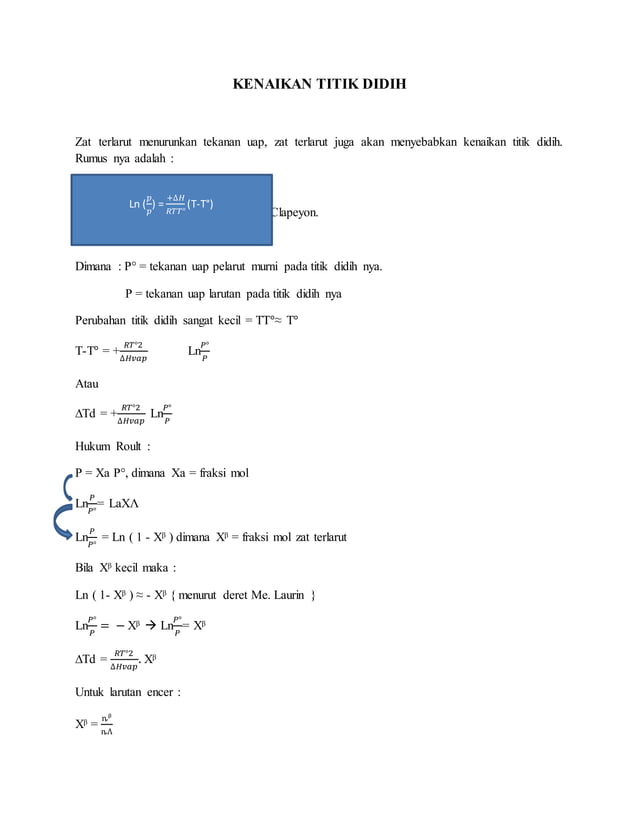 Kenaikan titik didih | DOCX