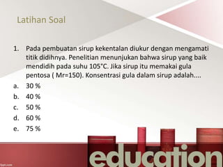 Kenaikan titik didih (tb) | PPTX