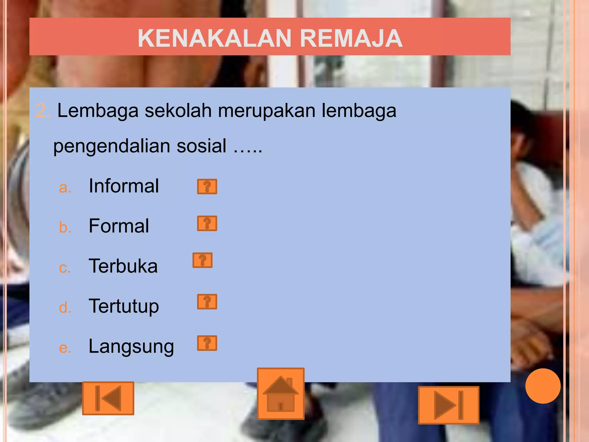 Kenakalan Remaja PPT | PPTX