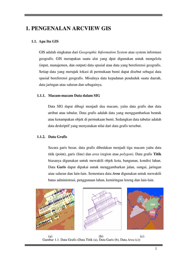 Pengenalan ArcView GIS 3.3 | PDF