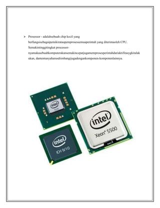 Kenali cpu | DOCX