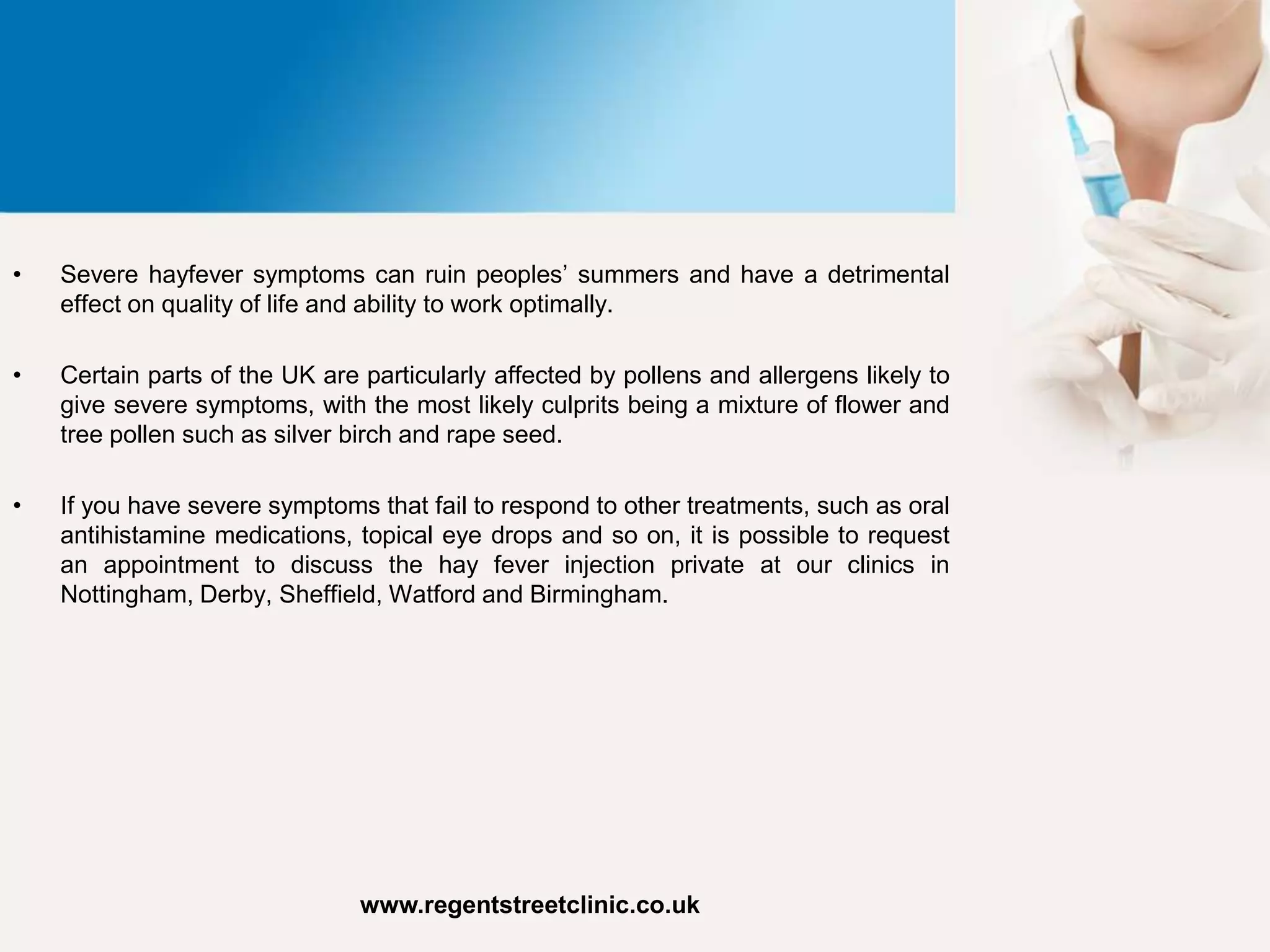 Kenalog Hay Fever Injection | PPTX | Allergies | Diseases and Conditions