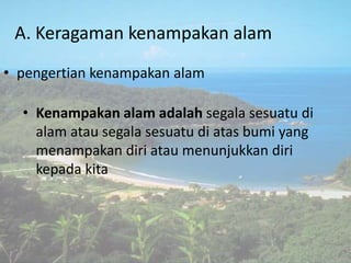 Kenampakan alam new | PPTX