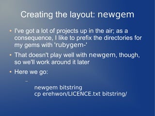 Writing a Ruby Gem for beginners | PPT