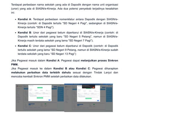 Kendala Pesan Error untuk Sinkronisasi PMM dengan E-kinerja – Merdeka Mengajar.pdf | Free Download