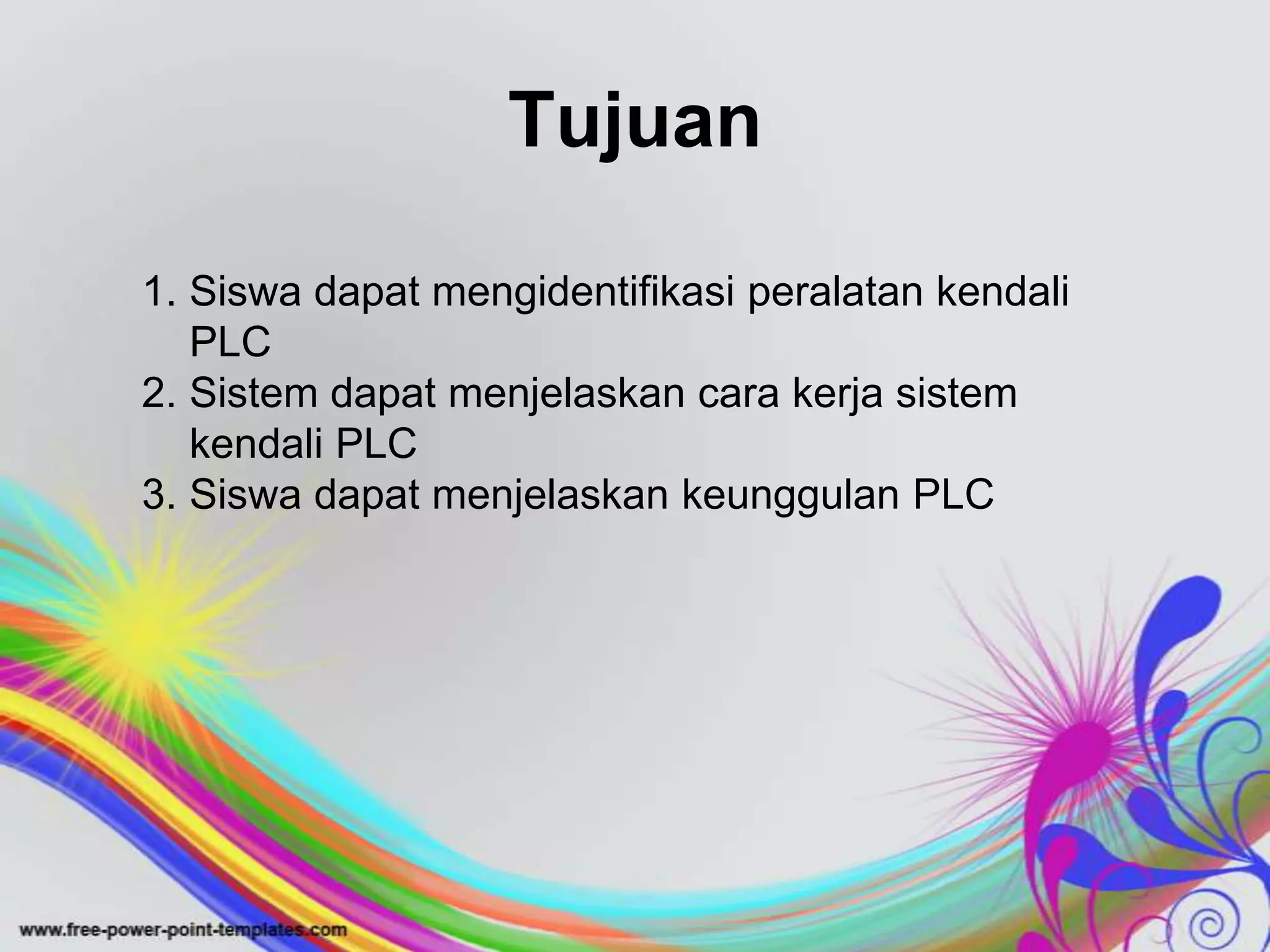 Pengantar Sistem Kendali dengan PLC | PPTX