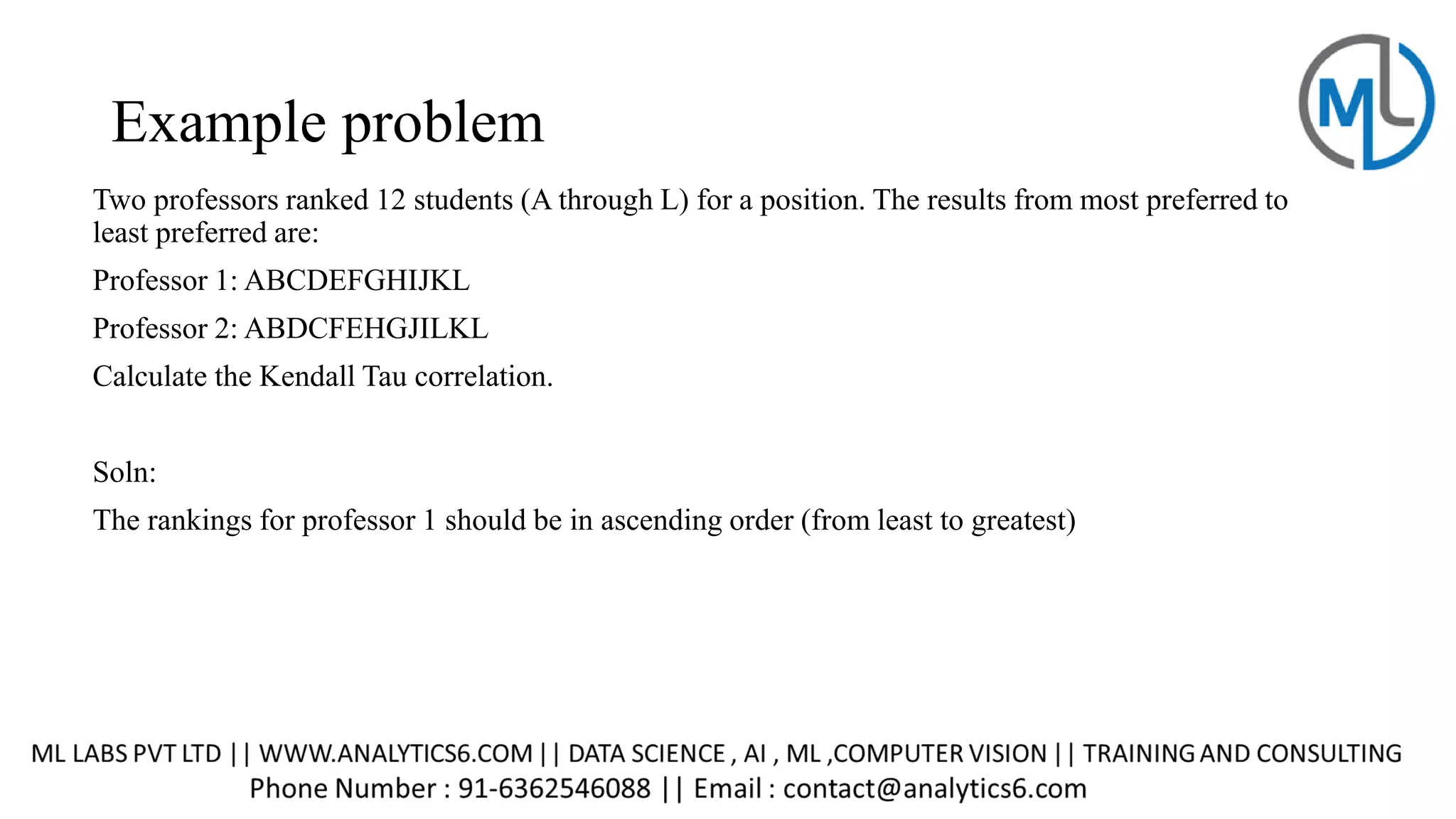 Kendall's ,partial correlation and scatter plot | PDF