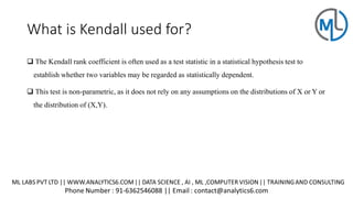 Kendall's ,partial correlation and scatter plot | PDF