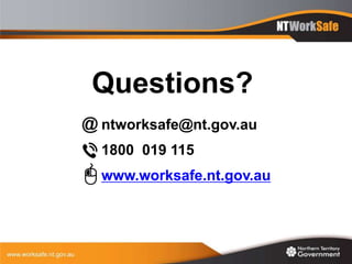 Ken Davidson: NT WorkSafe’s Small Business Safety Program | PPT