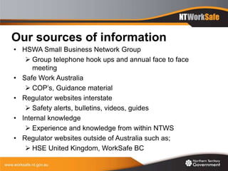 Ken Davidson: NT WorkSafe’s Small Business Safety Program | PPTX