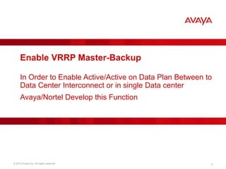 Kendel Avaya-FC - Demo Lab Guide – SPB VRRP-RSMLT-4 | PPTX