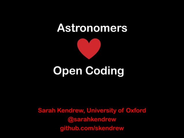 Open collaborative coding in Astronomy | PPTX
