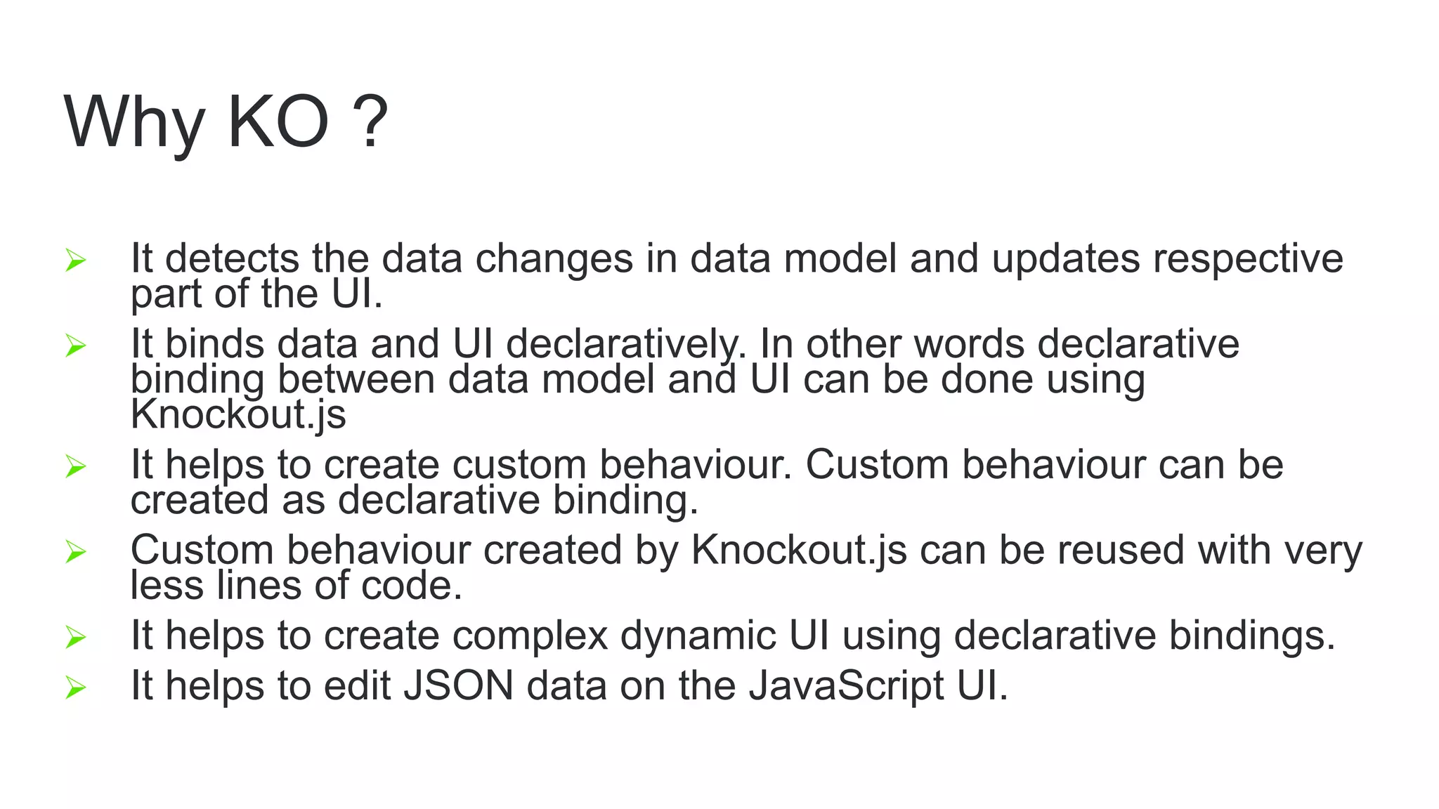 Slides of webinar Kendo UI and Knockout.js | Web Development | Internet