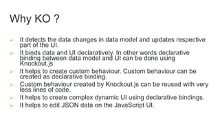 Slides of webinar Kendo UI and Knockout.js | Web Development | Internet