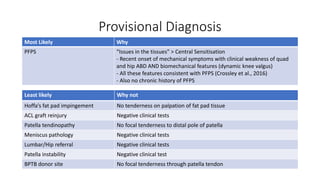 Case study: Revision ACLR rehab complicated by PFPS | PPTX