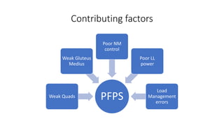 Case study: Revision ACLR rehab complicated by PFPS | PPTX