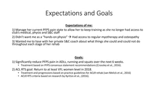 Case study: Revision ACLR rehab complicated by PFPS | PPTX