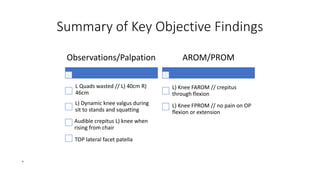 Case study: Revision ACLR rehab complicated by PFPS | PPTX