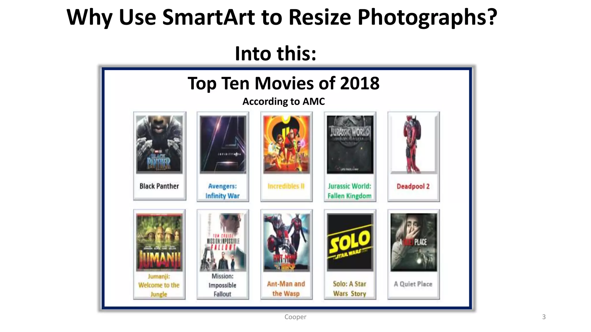 Kendra Cooper's Resizing Images with Smart Art Tutorial | PPT