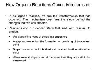 Organic Reaction Mechanism | PPTX