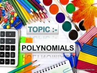 polynomials class 9th | PPT