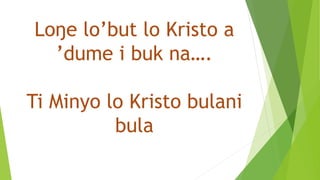 Kendya na bibilia ko rukesi kanyit | PPTX