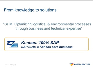 Keneos SDM BU Presentation | PPT